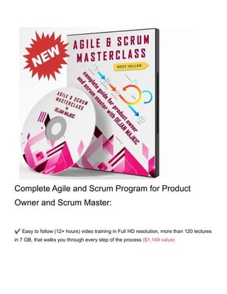 Agile and Scrum Masterclass | PDF