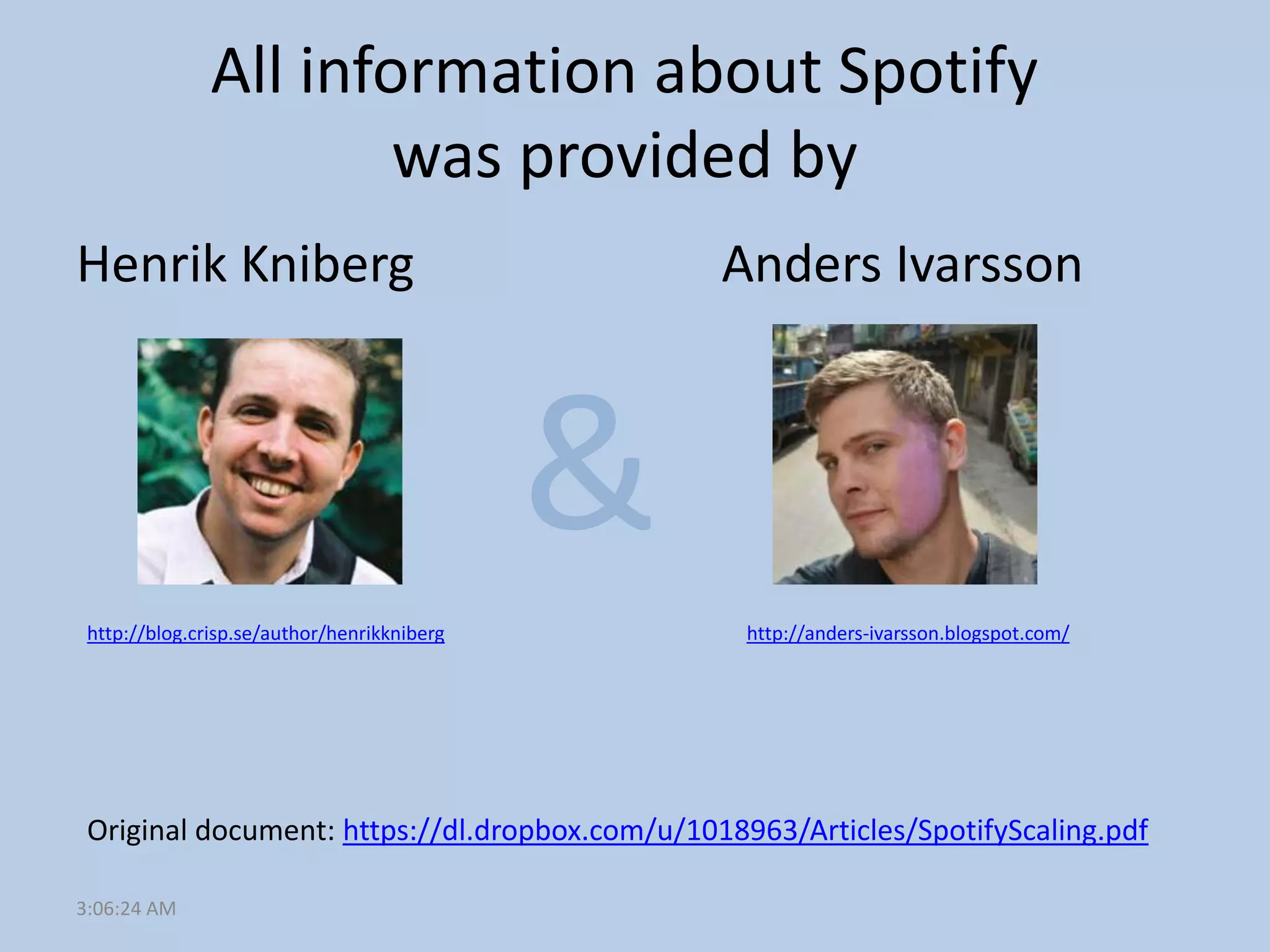 Scaling Agile At Spotify Representation Pptx Computer Networking