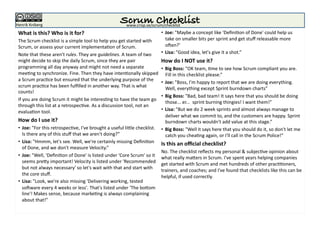 Scrum checklist | PDF