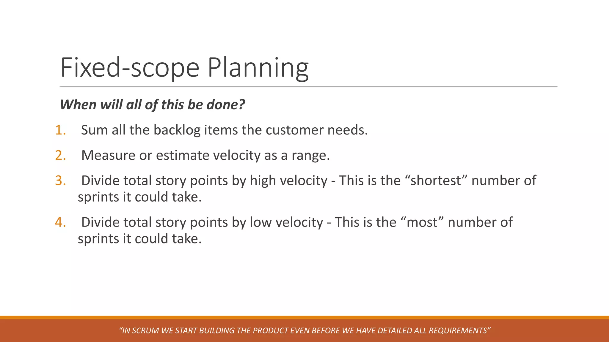 Estimation and Release Planning in Scrum | PPTX