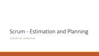 Estimation and Release Planning in Scrum | PPTX