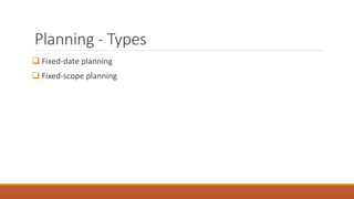 Estimation and Release Planning in Scrum | PPTX