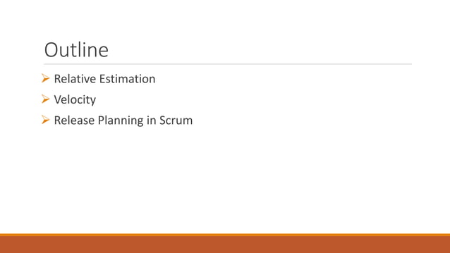 Estimation and Release Planning in Scrum | PPT
