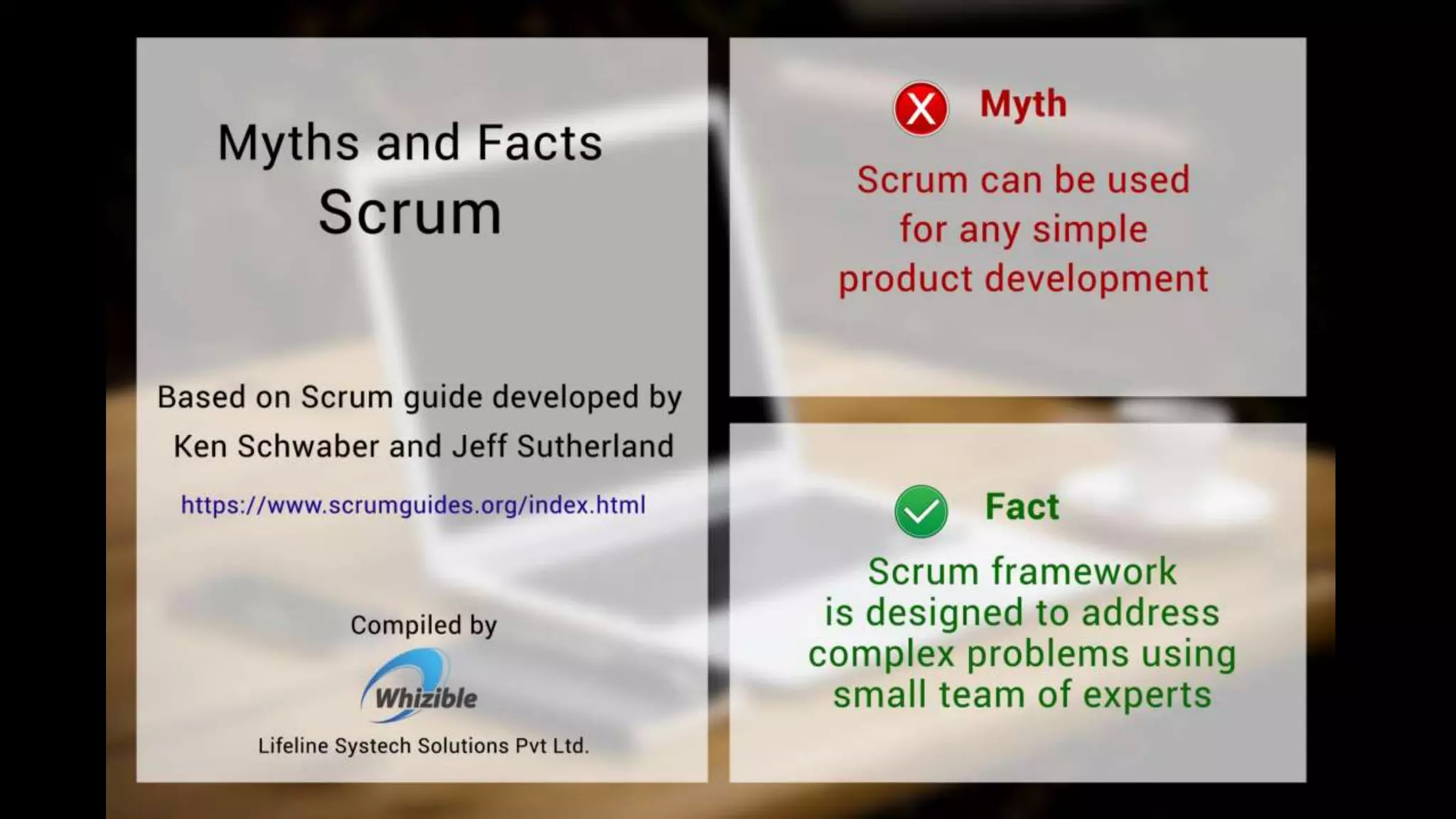 Scrum Facts & Myths curated by #whizible | PPTX