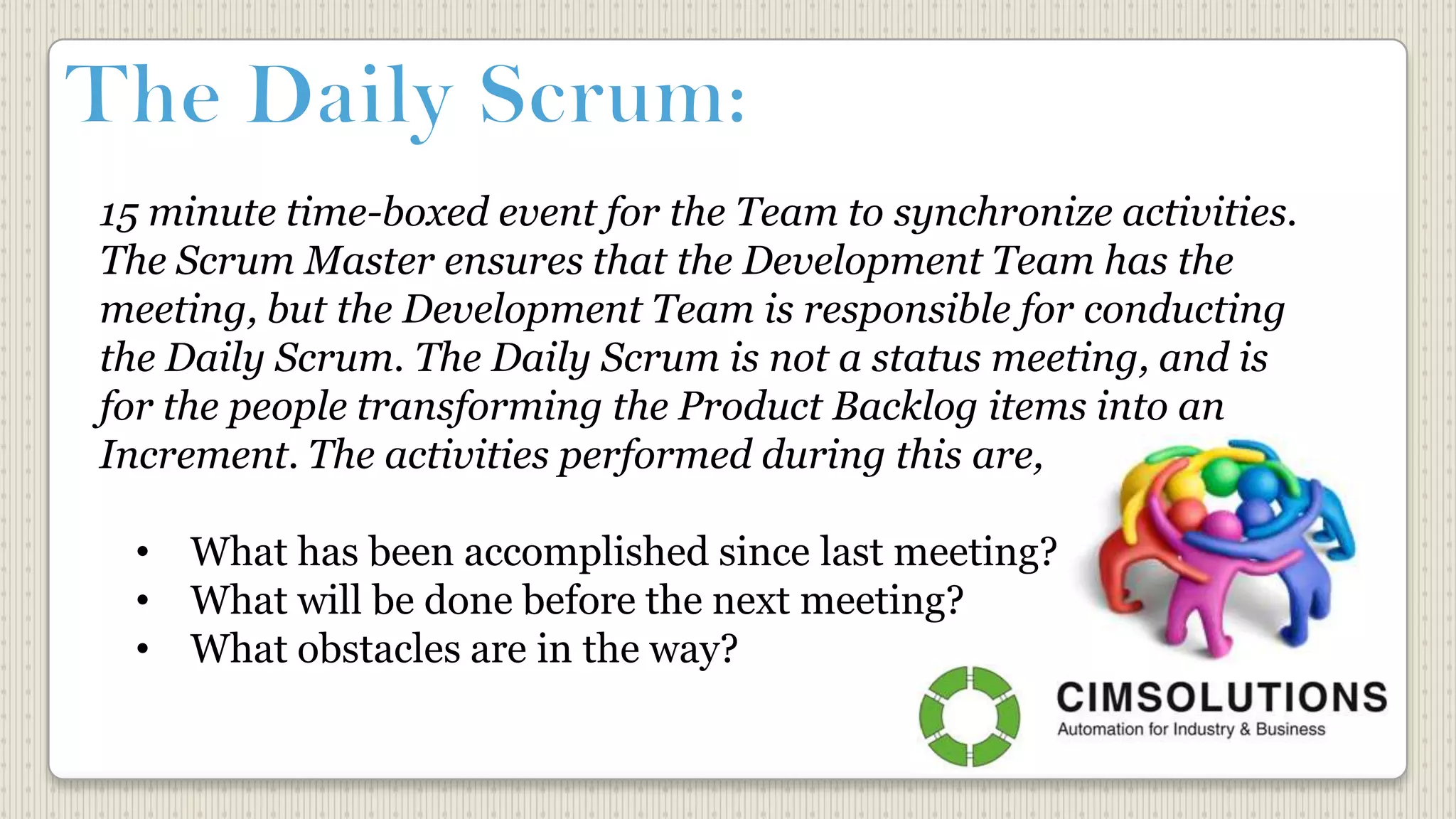 Scrum overview | PPTX | Technology & Computing