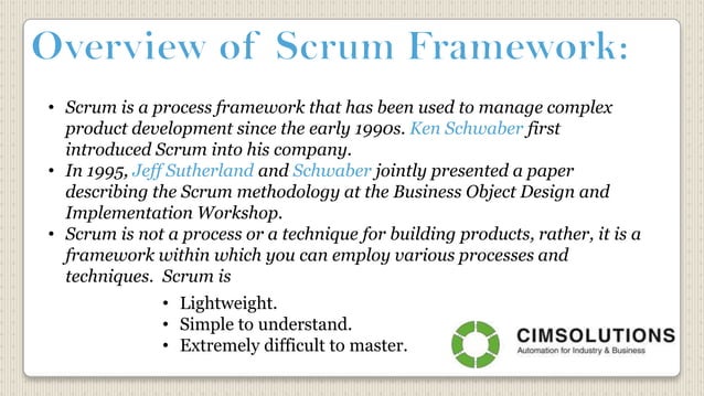 Scrum overview | PPT