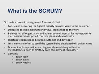 SCRUM and Poker Game In Agile Project | PPT