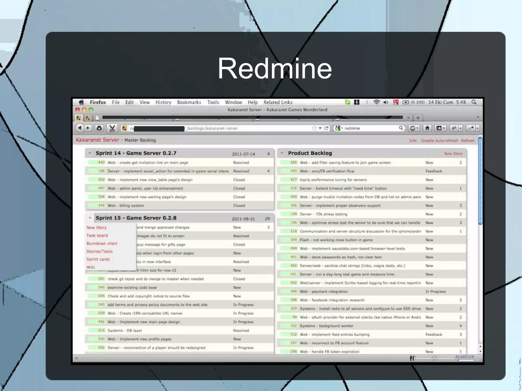 Scrum ve Redmine ile yazılım projesi yönetimi | PDF