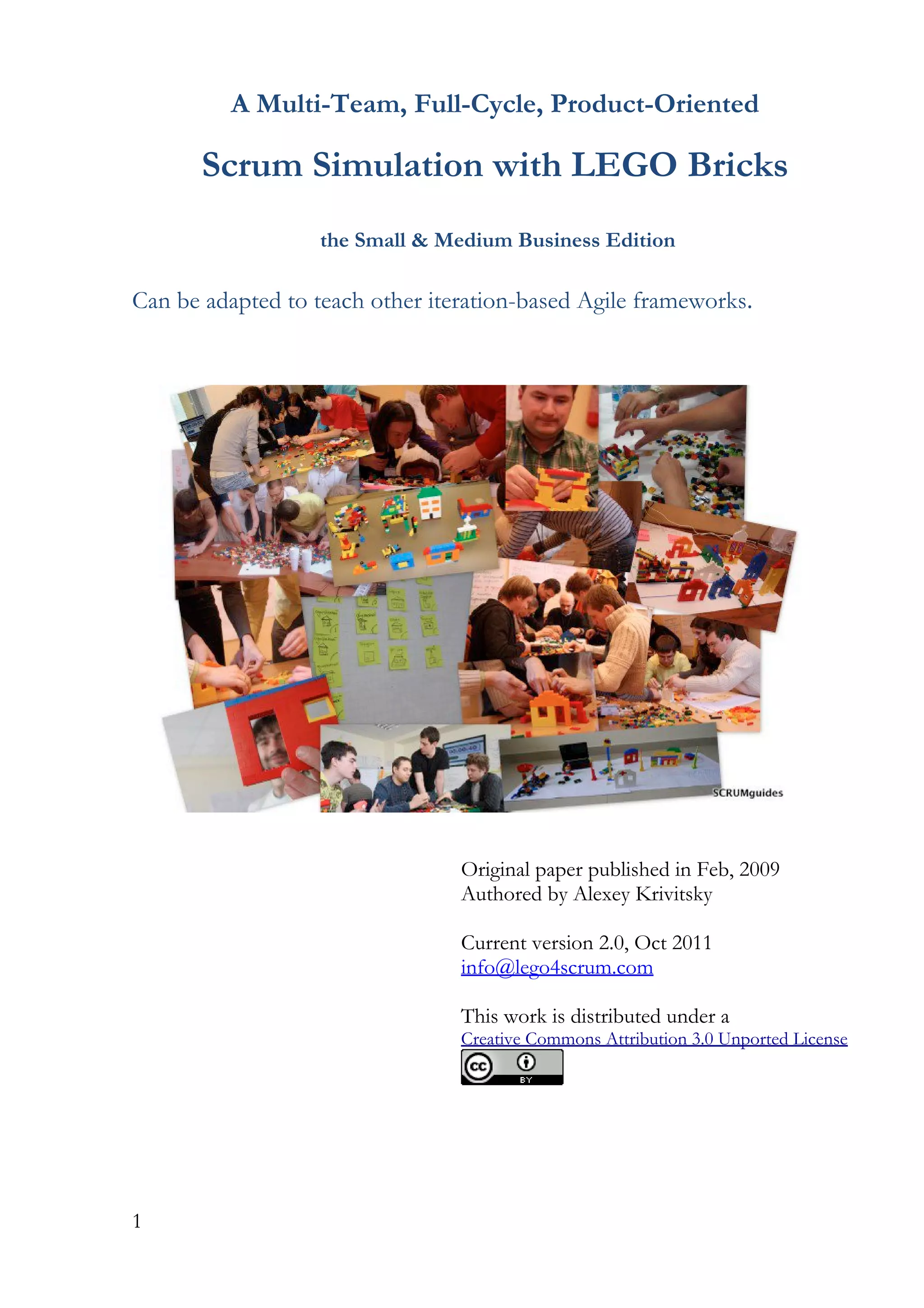 Scrum simulation-with-lego-bricks-v2.0 | PDF