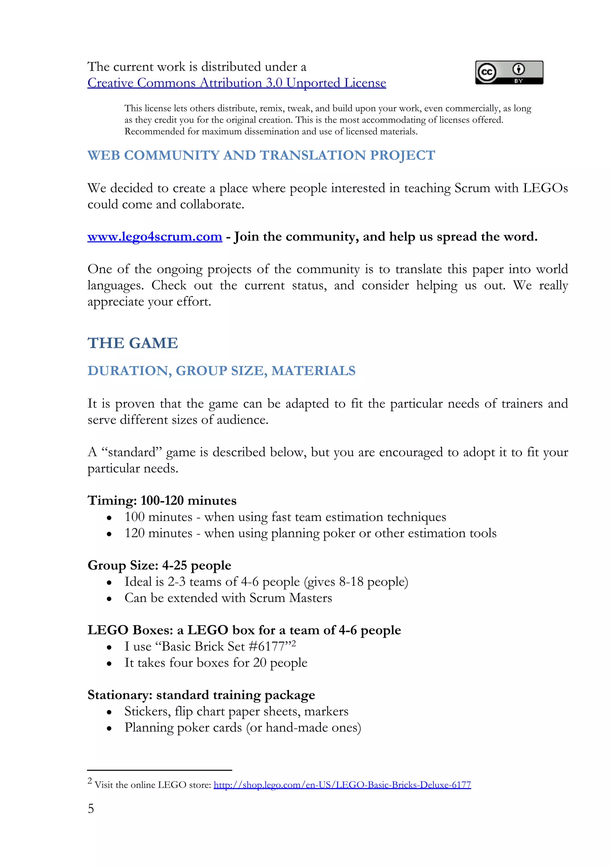 Scrum simulation-with-lego-bricks-v2.0 | PDF