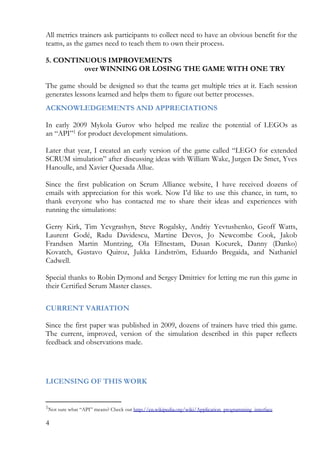 Scrum simulation-with-lego-bricks-v2.0 | PDF