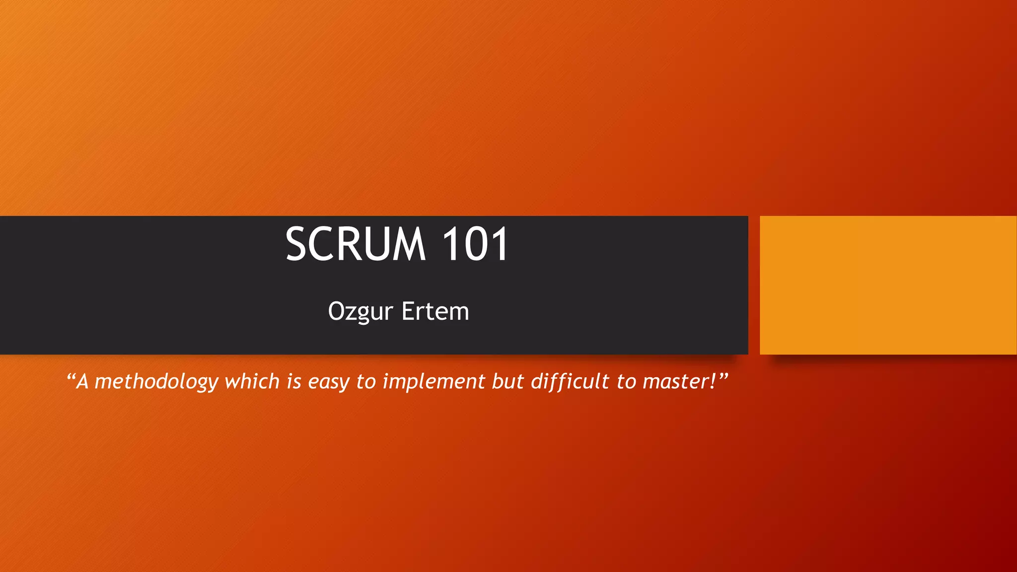 Scrum 101 | PDF