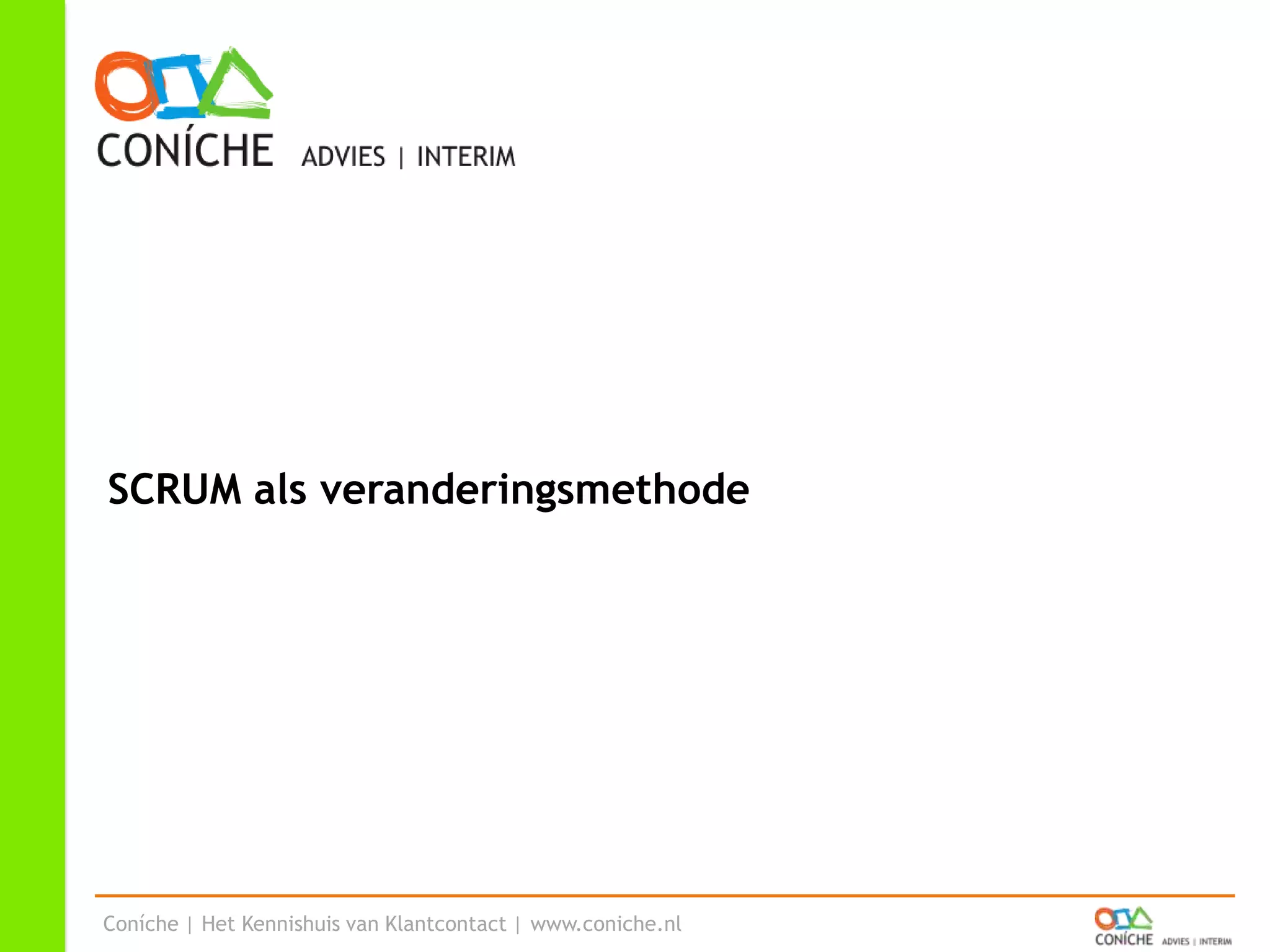 Scrum als veranderingsmethodiek v1 | PPTX