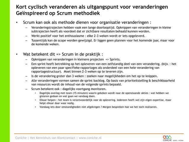 Scrum als veranderingsmethodiek v1 | PPTX