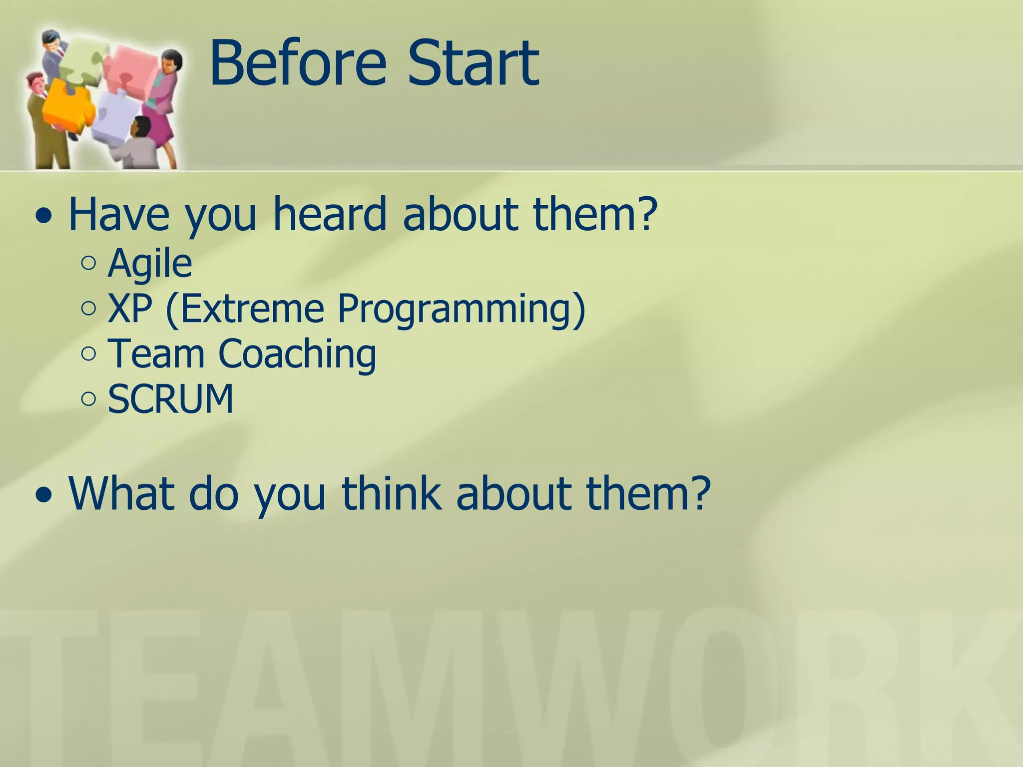 Scrum and Teamwork | PPT | Technology & Computing