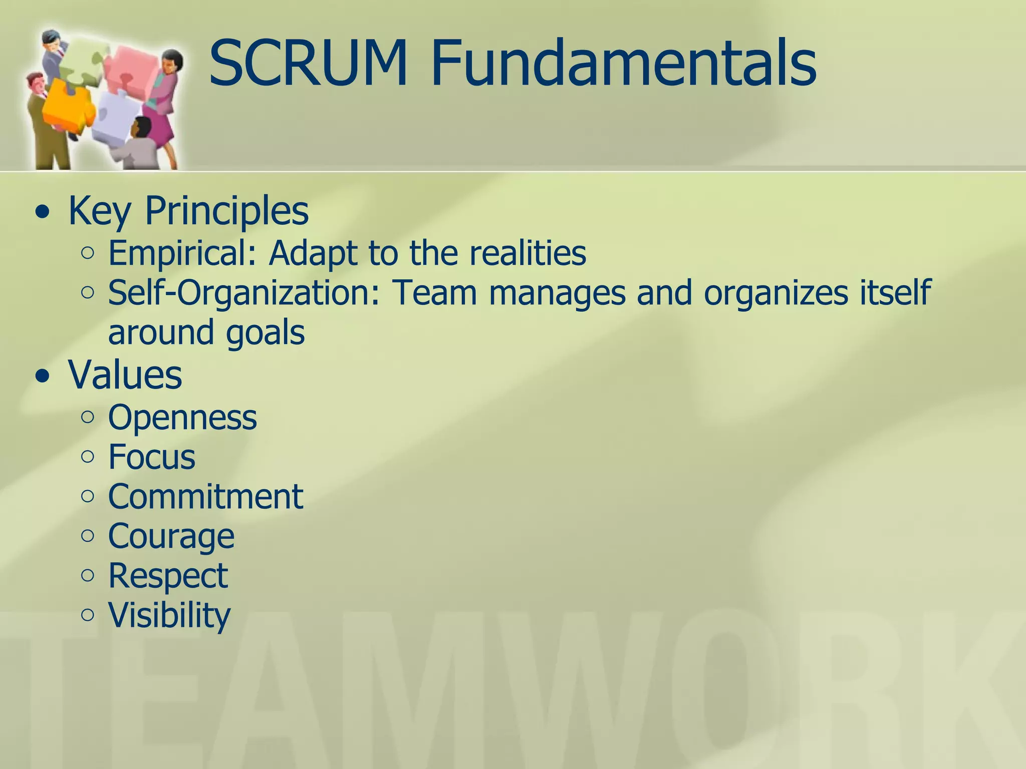 Scrum and Teamwork | PPT | Technology & Computing