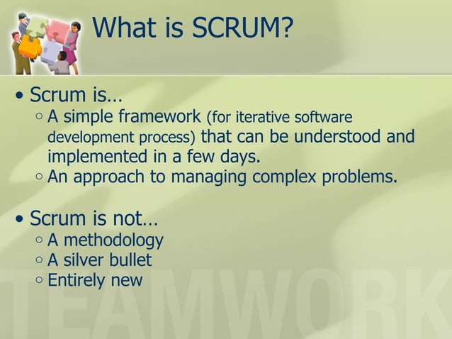 Scrum and Teamwork | PPT | Technology & Computing