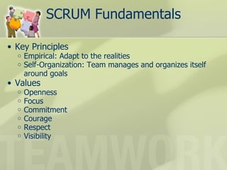 Scrum and Teamwork | PPT