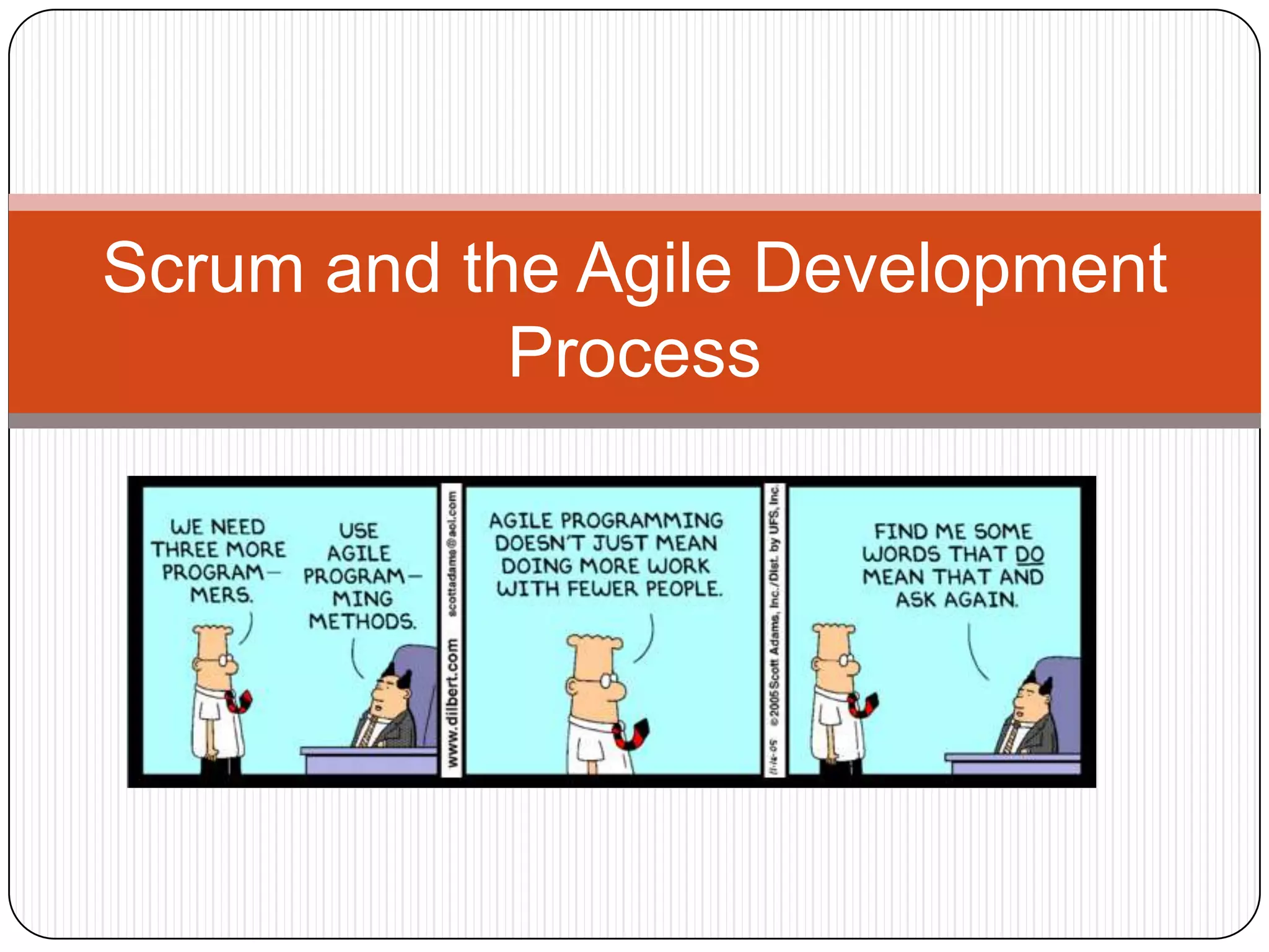 Scrum and the agile development process | PPTX | Business | Business ...
