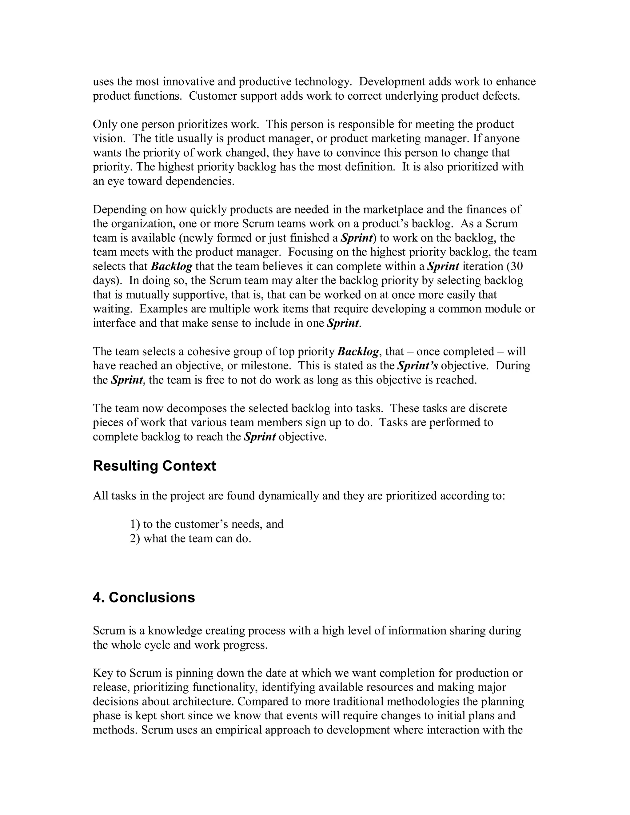 Scrum an extension pattern language for hyperproductive software development | PDF