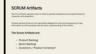 Scrum artifacts | PDF