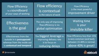 Flow Efficiency, the most powerful improvement driver - Scrum Australia ...