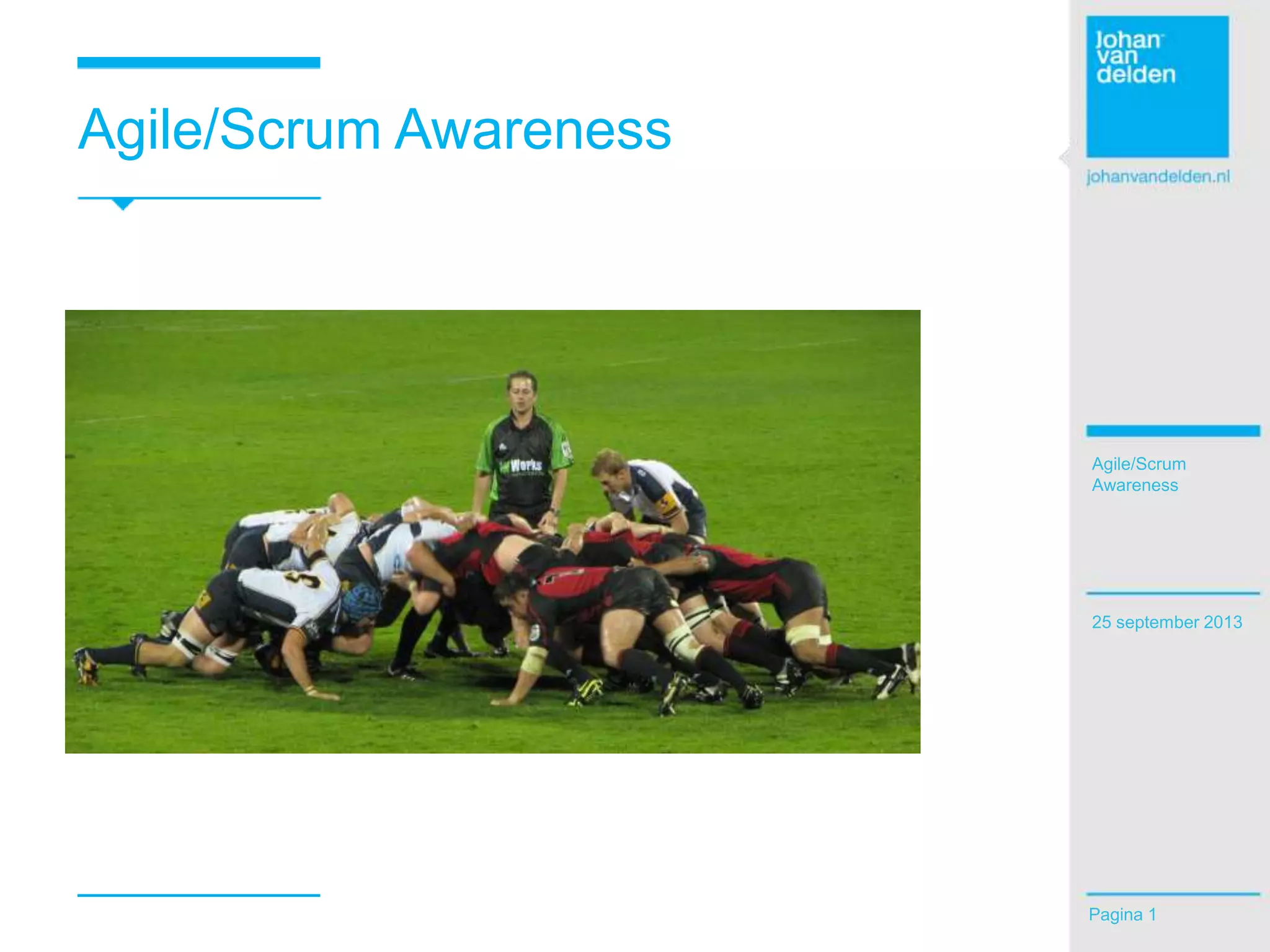 Scrum project aanpak anders dan bij softwareontwikkeling | PPTX