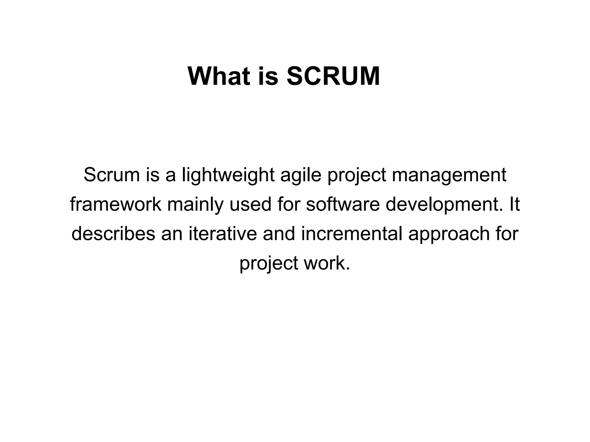 What is Scrum | PPTX