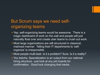 Scrum buts » but Scrum - which is worse? | PPT