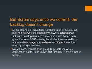 Scrum buts » but Scrum - which is worse? | PDF