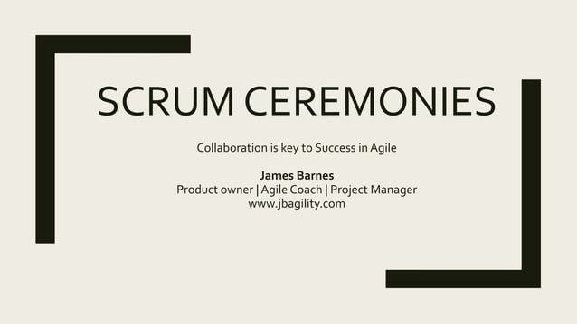 Scrum Ceremonies | PPTX