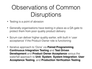 Scrum is Disruptive in Your Organisation | PDF