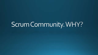 Scrum community of practice at work | PPTX
