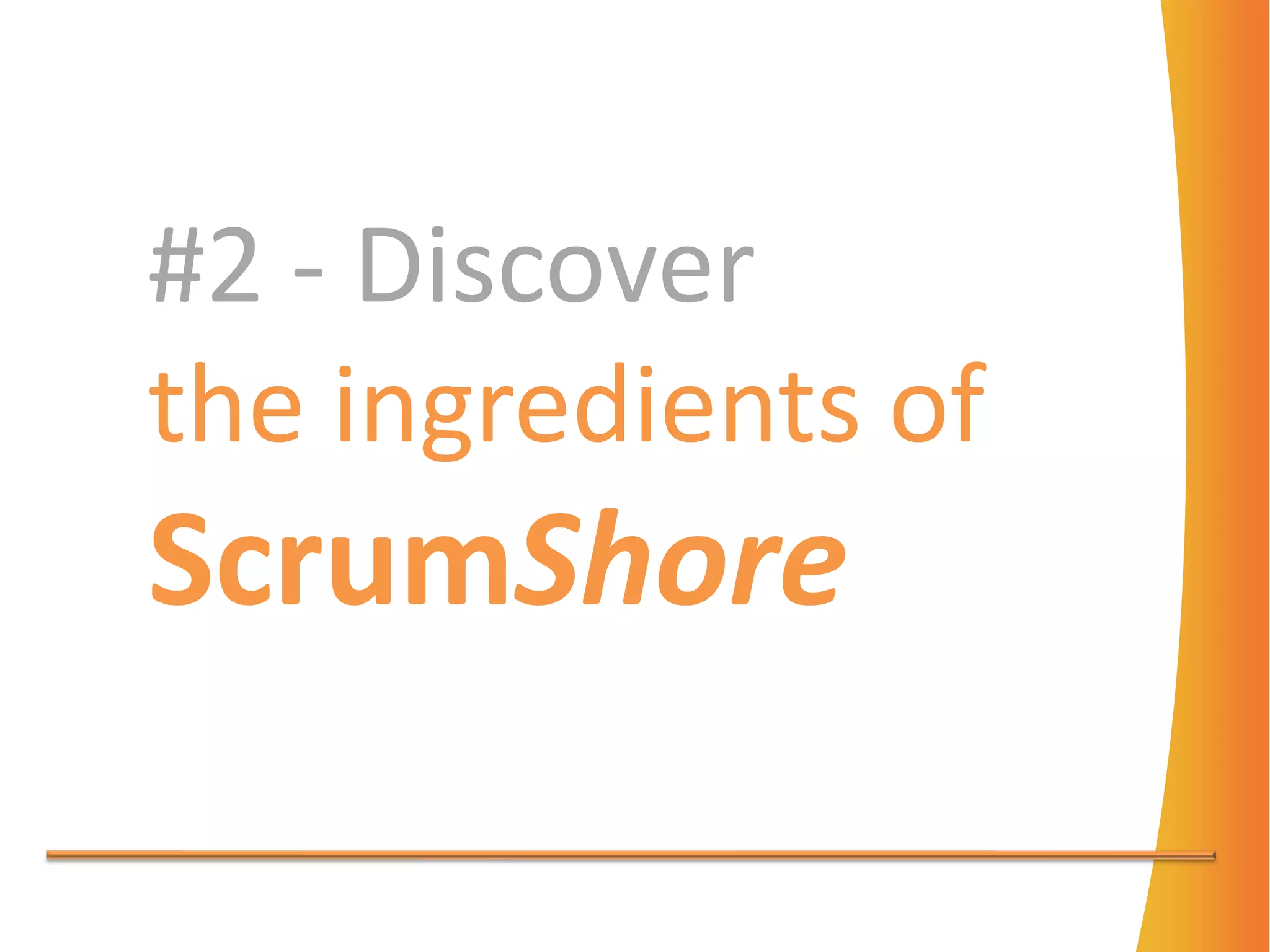 SCRUMShore - French Scrum Day 2011 | PPT