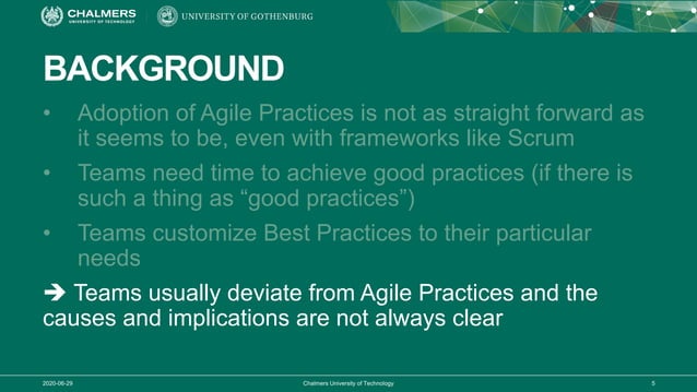 Deviations from agile practices in scrum | PDF | Technology & Computing