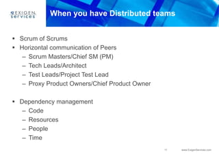 Scrum distribution risk score | PPT