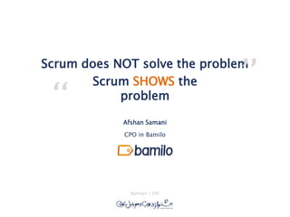 Scrum does not solve the problem | PPT