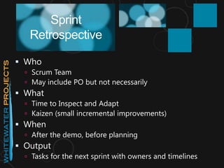 Scrum events | PPTX