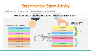 Scrum framework-- Beginner to intermediate level | PPT