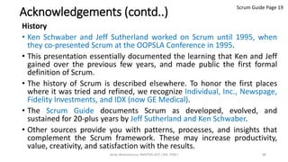 Scrum guide presentation (Scrum Guide in easy to read PPT format) | PDF