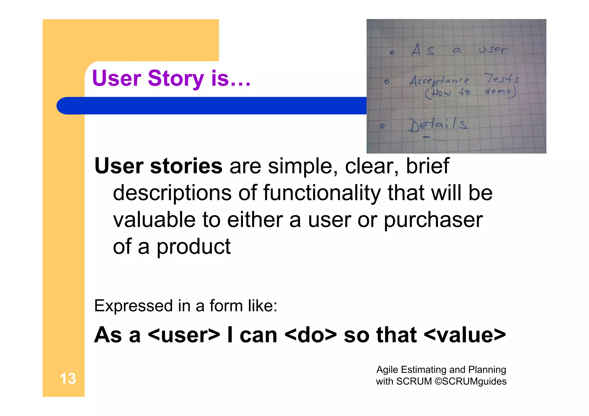 ScrumGuides Agile Estimating And Planning With Scrum | PDF