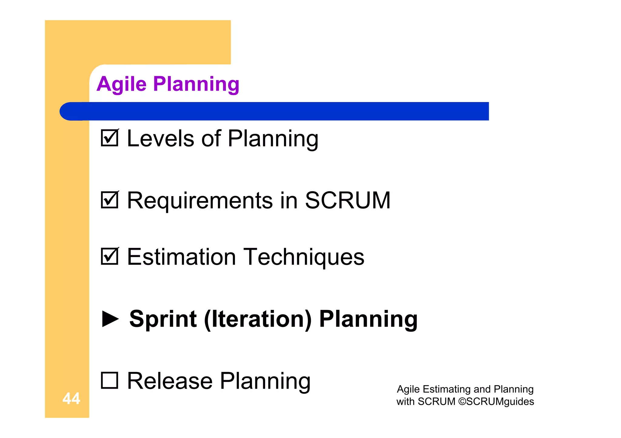ScrumGuides Agile Estimating And Planning With Scrum | PPT