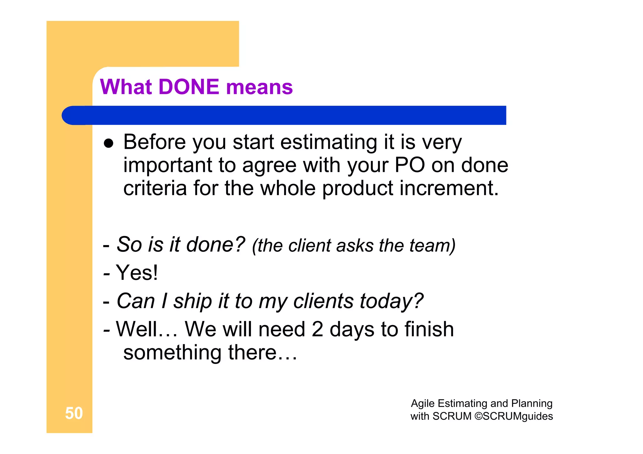 ScrumGuides Agile Estimating And Planning With Scrum | PDF