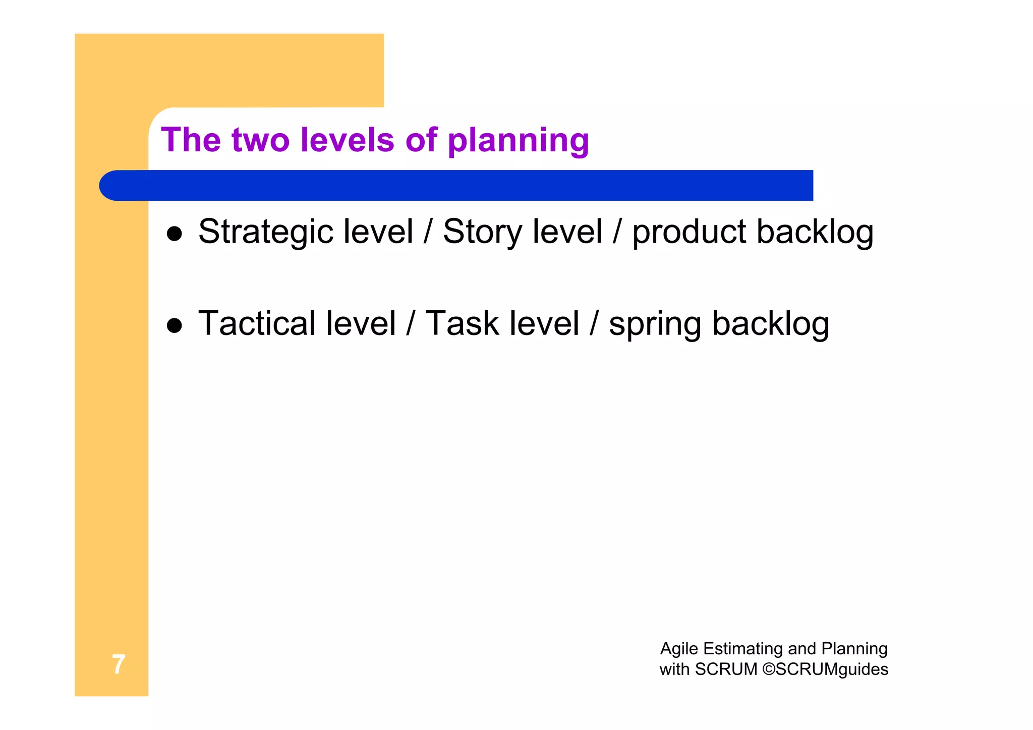 ScrumGuides Agile Estimating And Planning With Scrum | PDF
