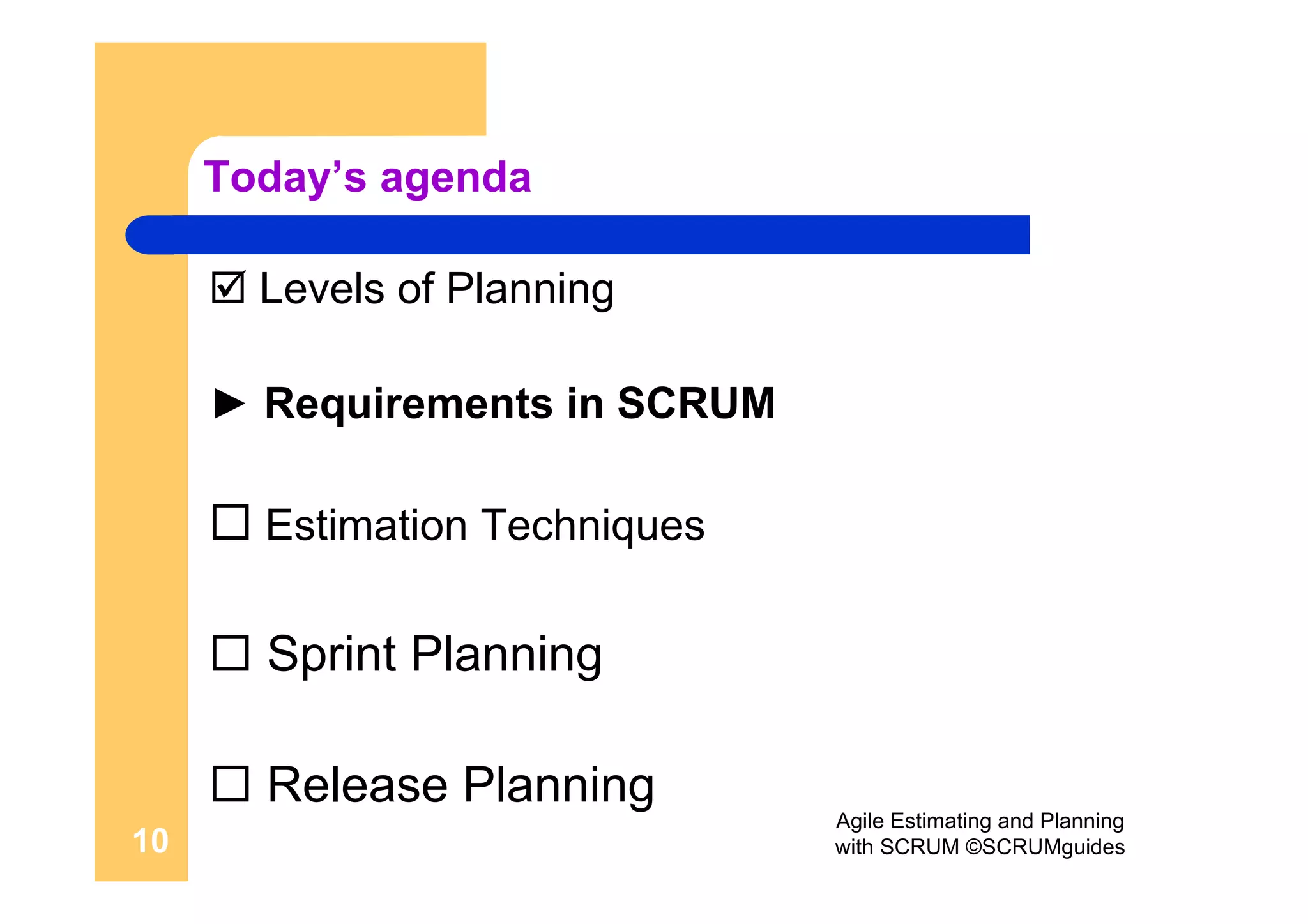 ScrumGuides Agile Estimating And Planning With Scrum | PPT