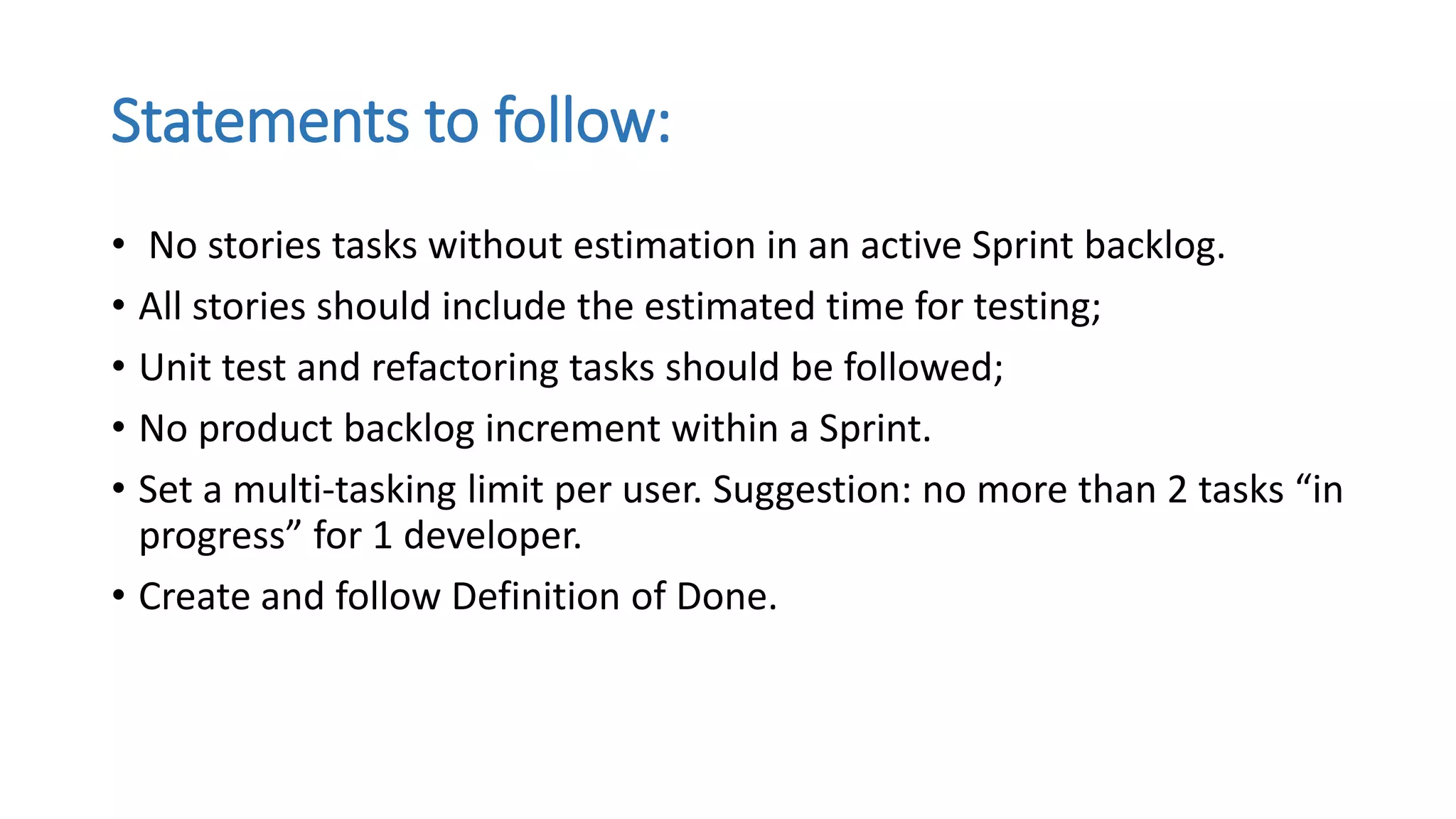 Scrum implementation | PPTX | Technology & Computing
