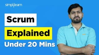 Scrum Explained Under 20 Mins | What Is Scrum? | Scrum Master Training Tutorial | Simplilearn | PPT