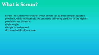 Understanding Scrum in 30 Minutes | PPT