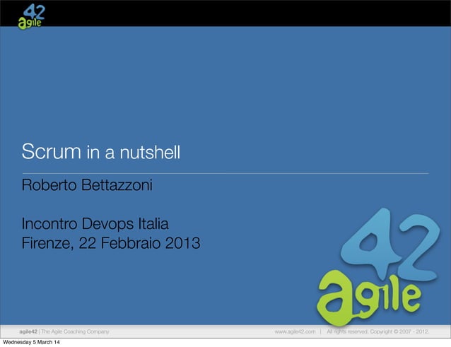 Scrum in a nutshell | PDF