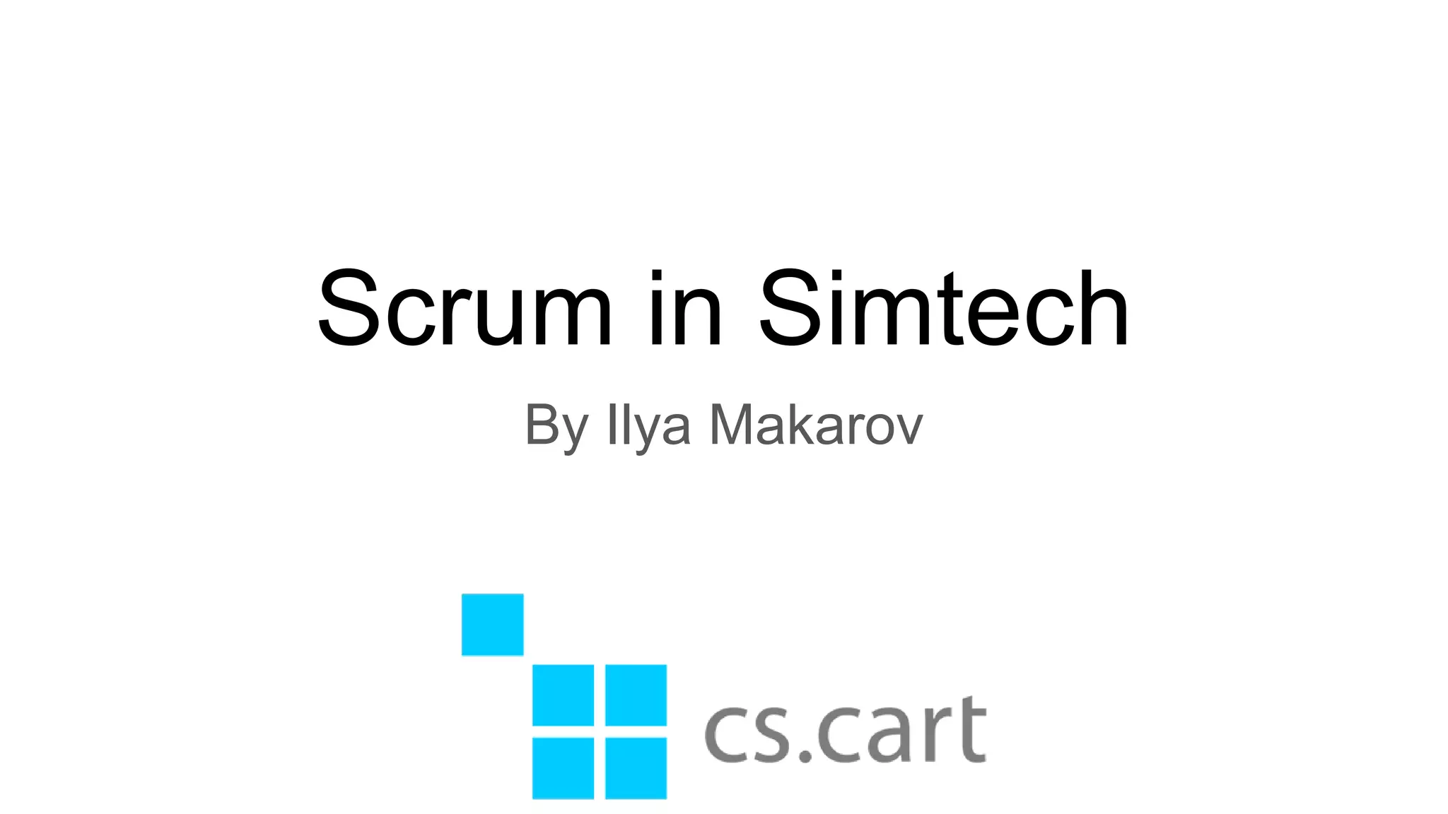 Scrum in simtech | PDF